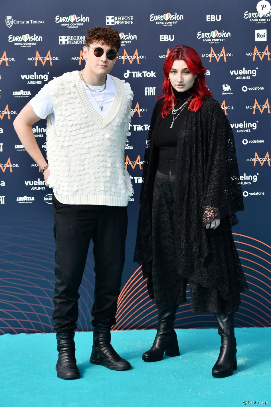Austria: LUM!X feat. Pia Maria au photocall de l'Eurovision 2022 à ...