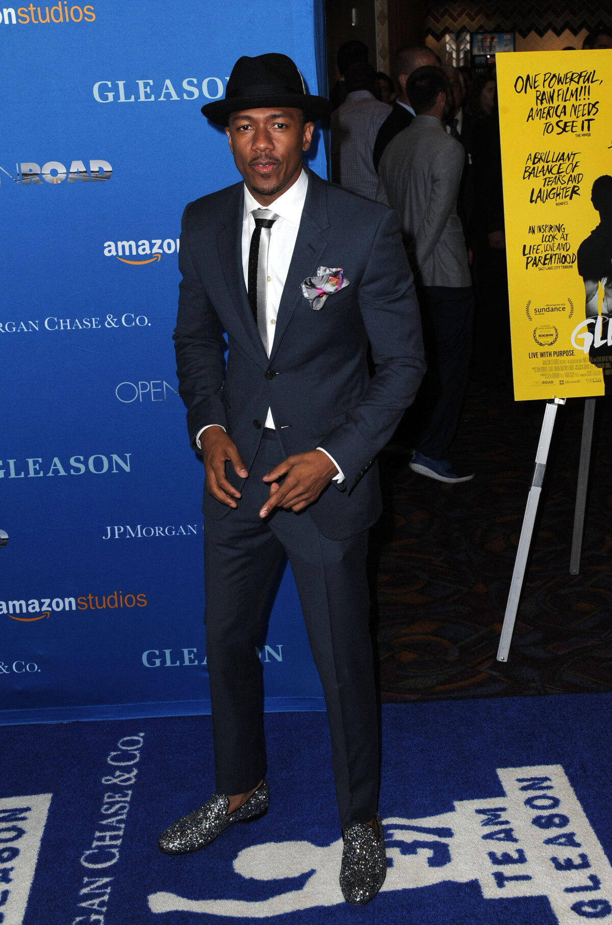 Photo : Nick Cannon à la première de 'Gleason' à Los Angeles, le 14 ...