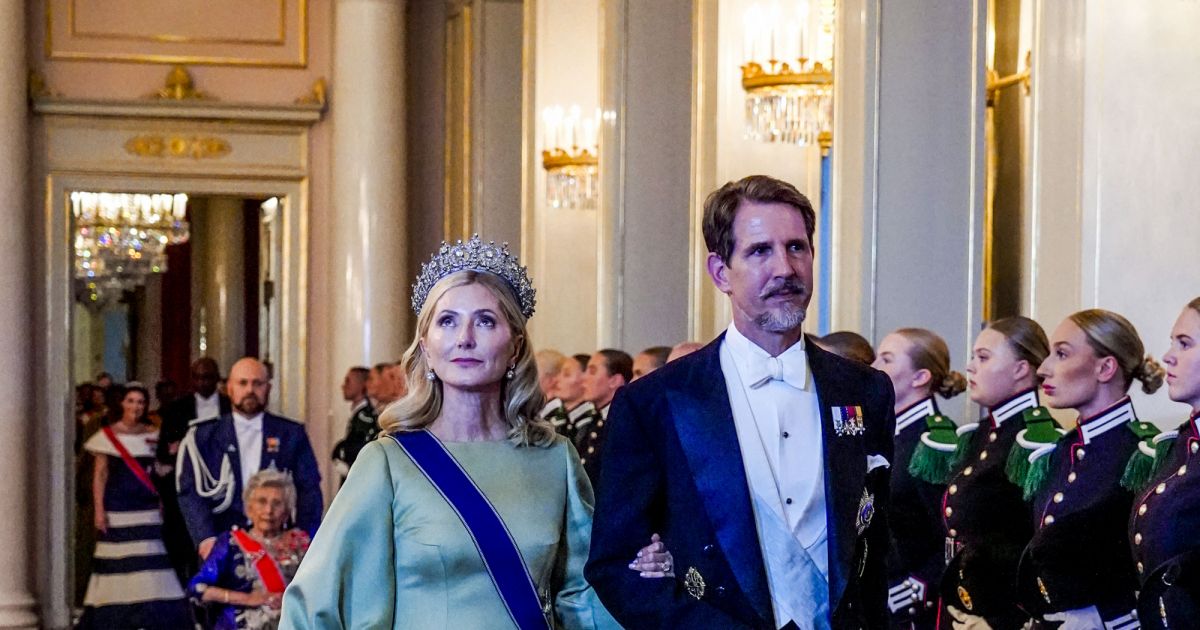 Le prince Pavlos de Grèce, et La princesse Marie Chantal de Grèce lors du dîner de gala pour ...