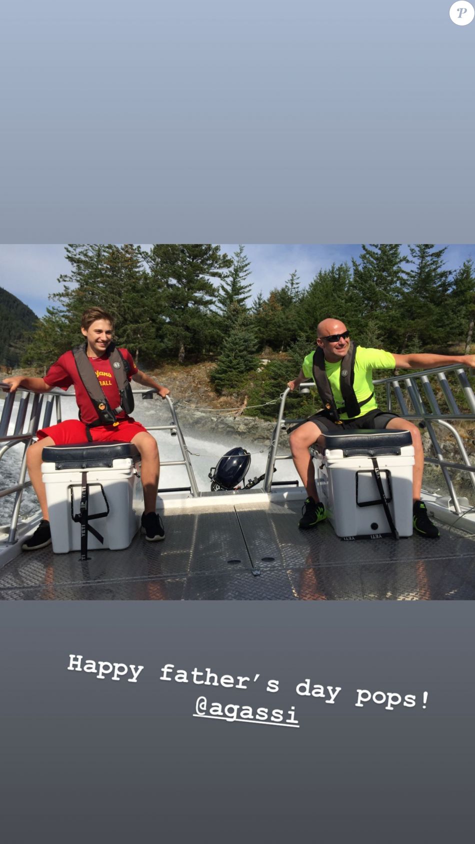 Andre Agassi et son fils Jaden - Purepeople