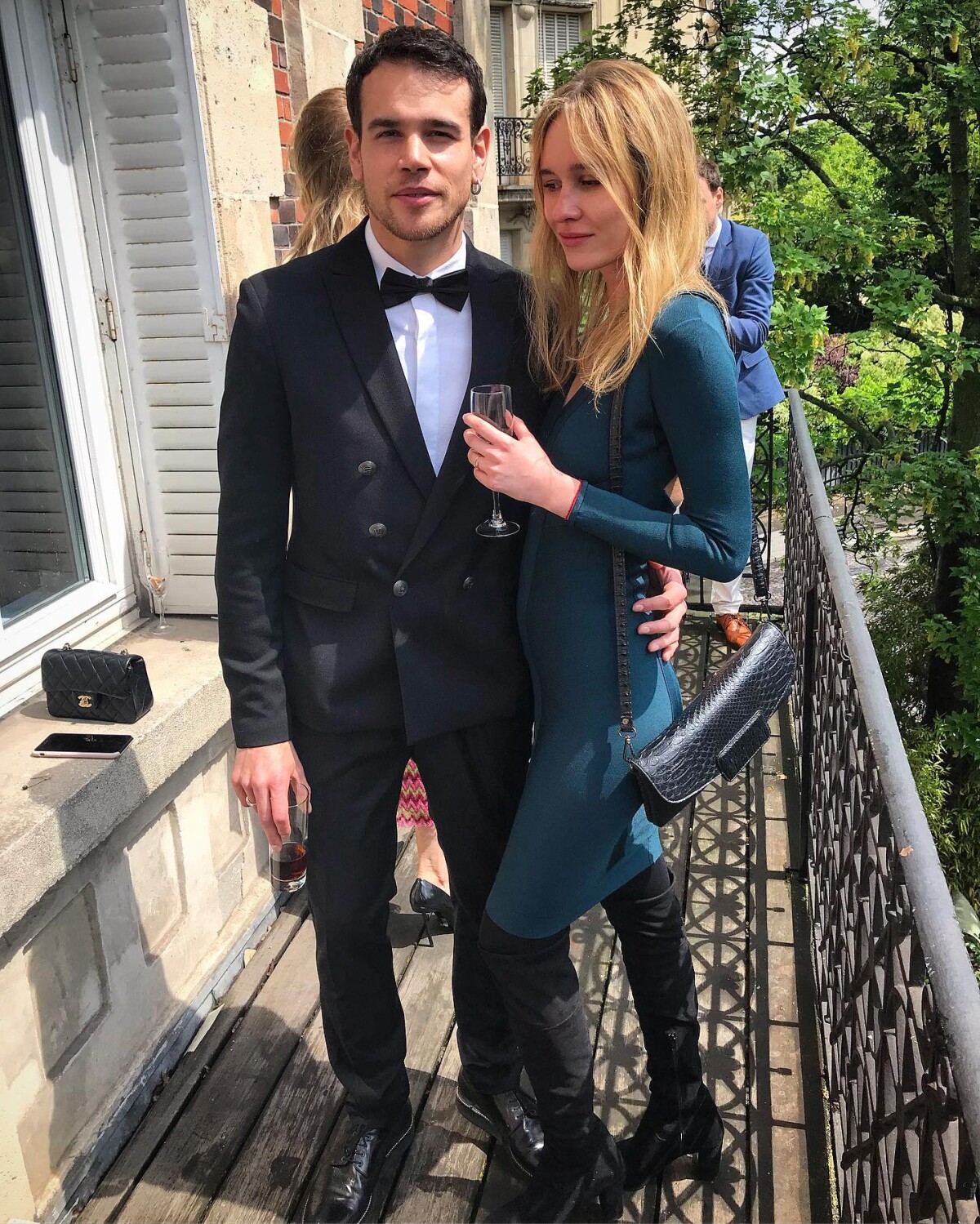 Photo : Adrien Rob et son épouse Nina. Instagram. Le 11 mai 2019 ...
