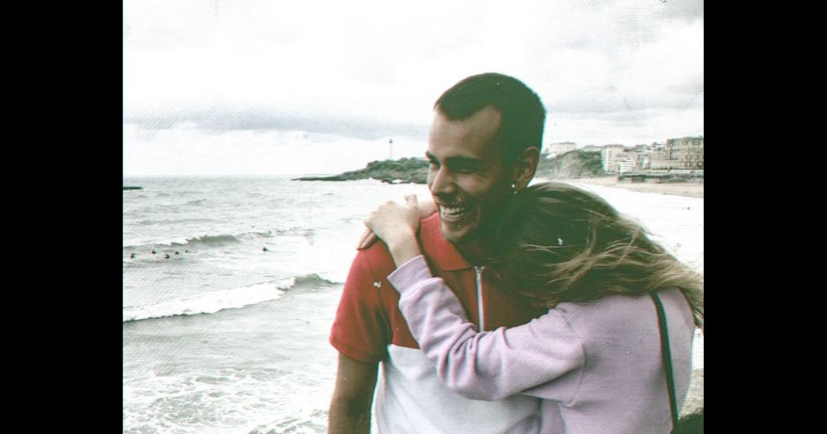 Adrien Rob et son épouse Nina. Instagram. Le 13 août 2018. - Purepeople