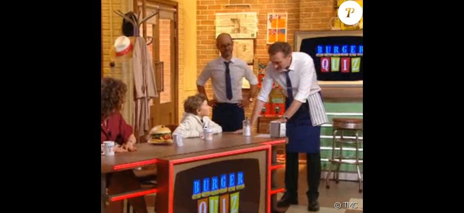 Clotaire, fils de Jean-Paul Rouve, participe à Burger Quiz - TMC, le 27 ...