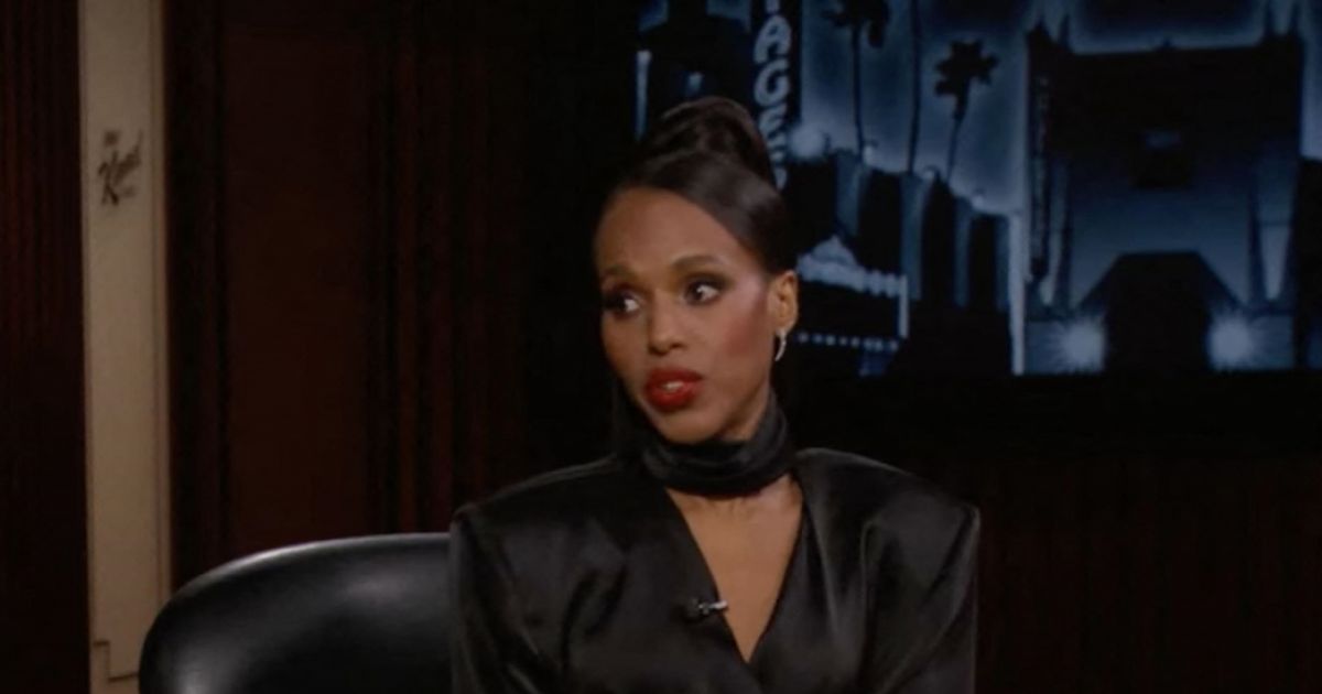 Dwayne Johnson (The Rock) et Kerry Washington sur le plateau de l ...