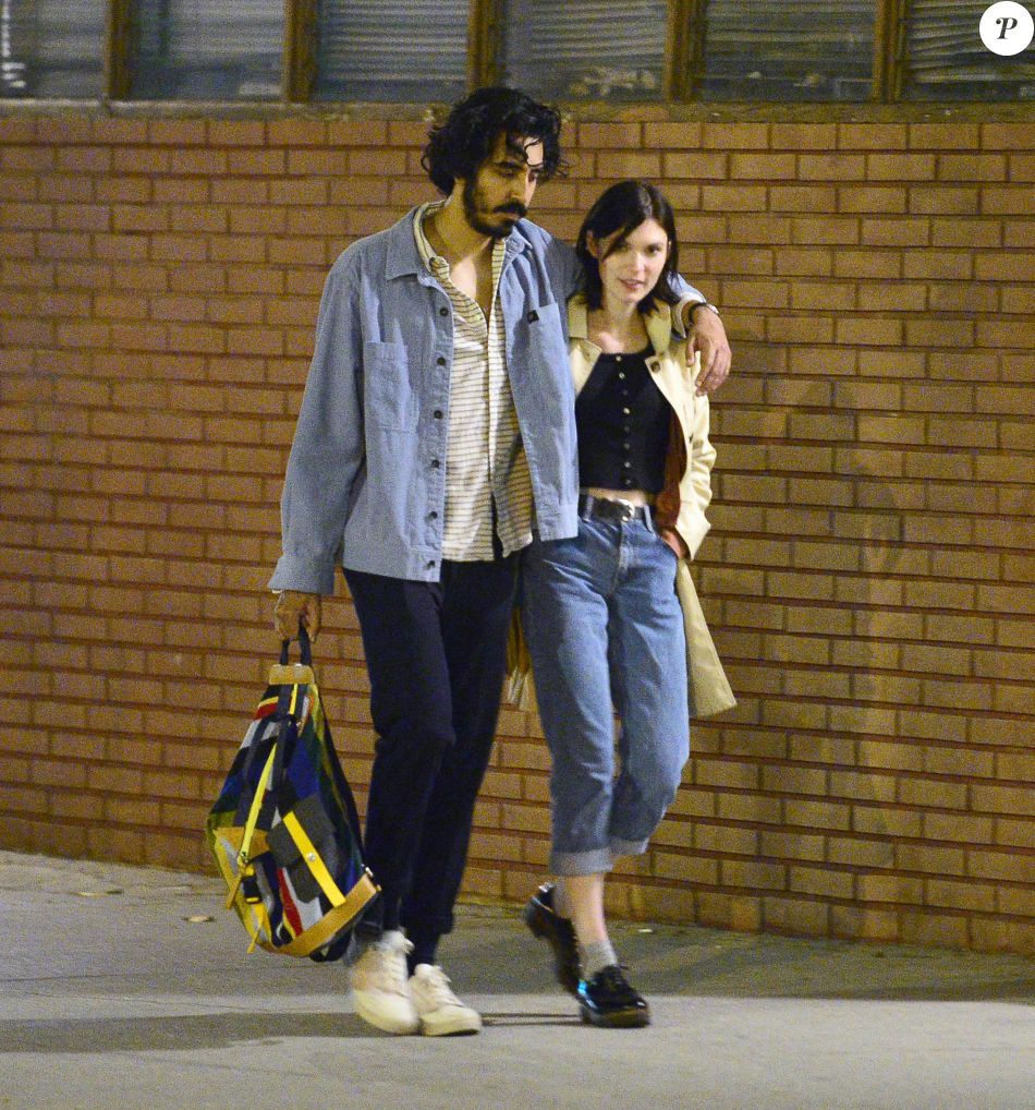 Dev Patel et sa compagne Tilda Cobham-Hervey dînent avec des amis au ...