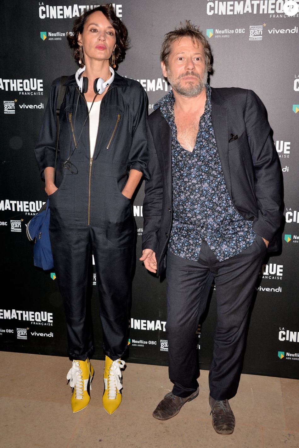 Jeanne Balibar et Mathieu Amalric - Avant-première du film Barbara à la ...