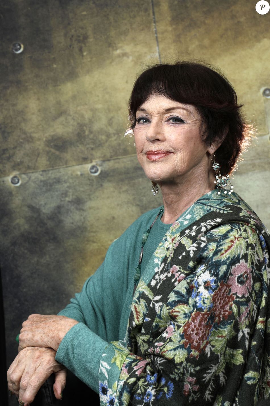 Portrait de Anny Duperey, lors de l'enregistrement de l'émission Chez ...