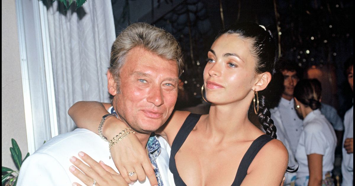 Johnny Hallyday et sa femme Adeline au mariage de Caroline et Eddie ...