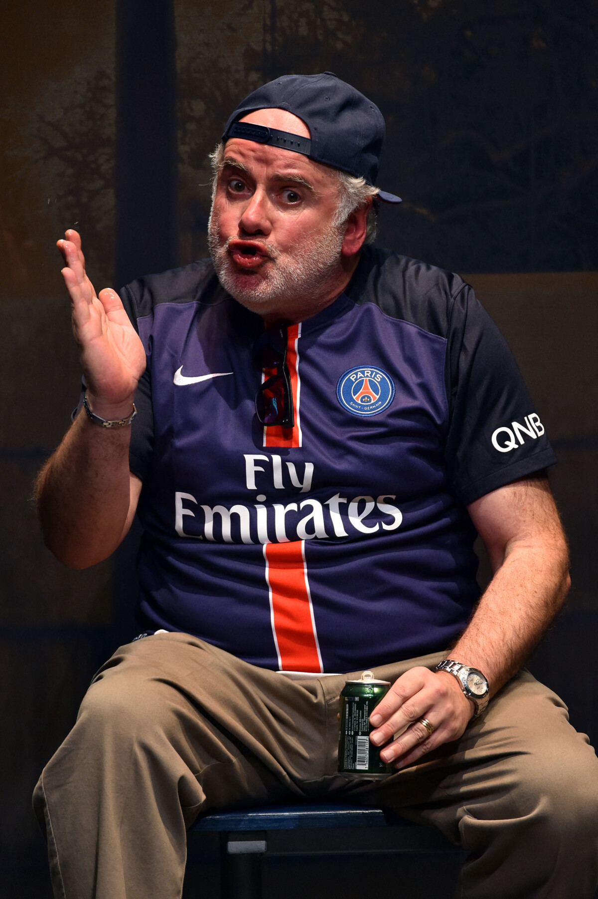 Photo : Eric Prat durant la générale de la pièce "Ca va ?" de Jean ...