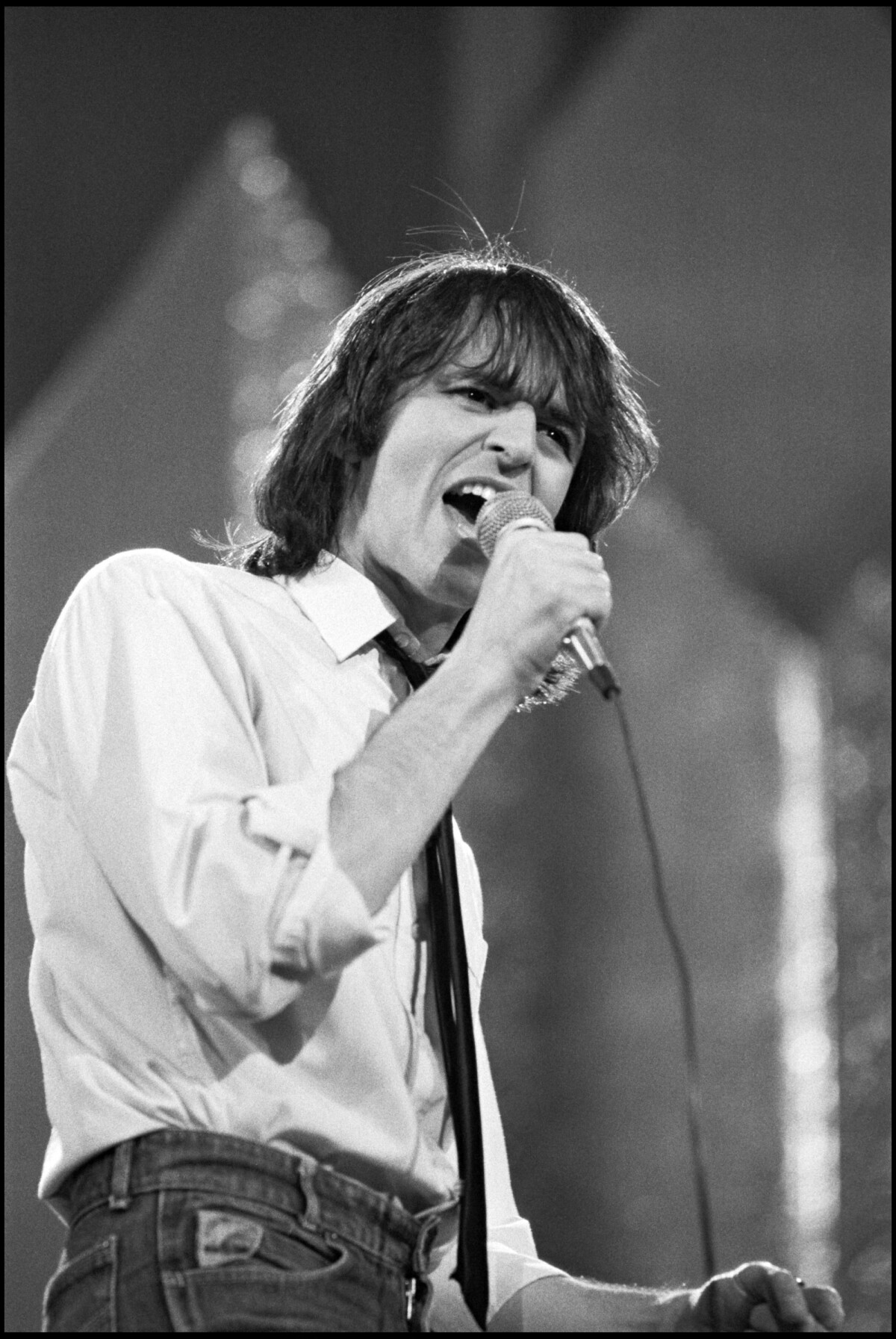 Photo : Jean-Jacques Goldman sur scène au Midem en 1983 - Ode (Purepeople)
