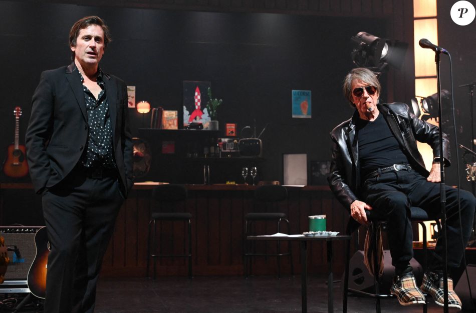 Jacques Dutronc et Thomas Dutronc en showcase de leur tournée Dutronc ...