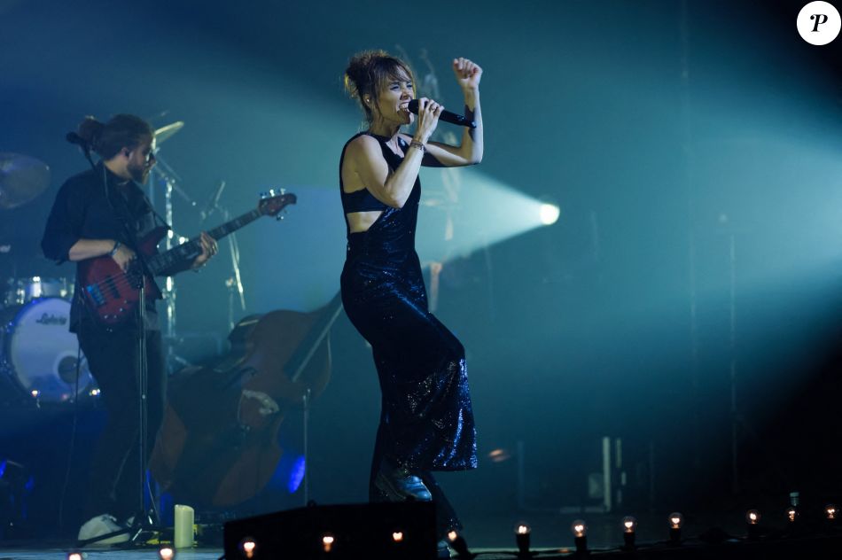 Zaz (Isabelle Geffroy) en concert au Teatro Real à Madrid, le 24 ...