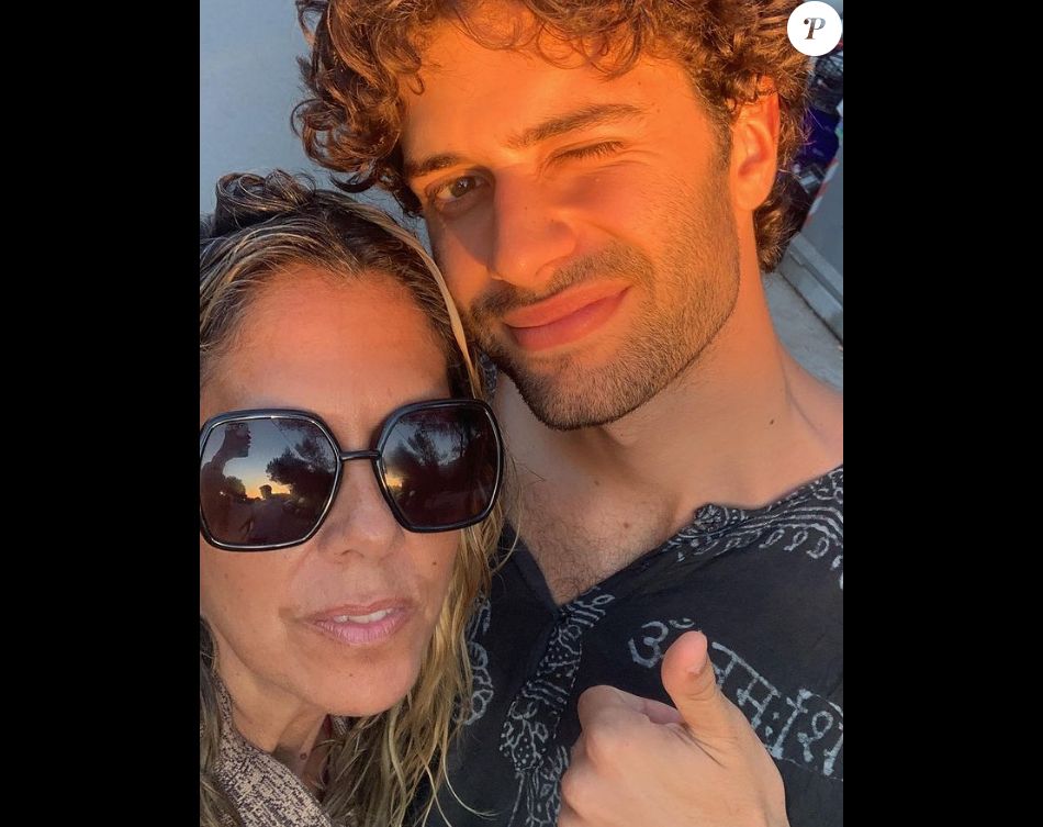 Rachel Bourlier avec son fils Liam Hellmann, comédien dans Ici tout ...