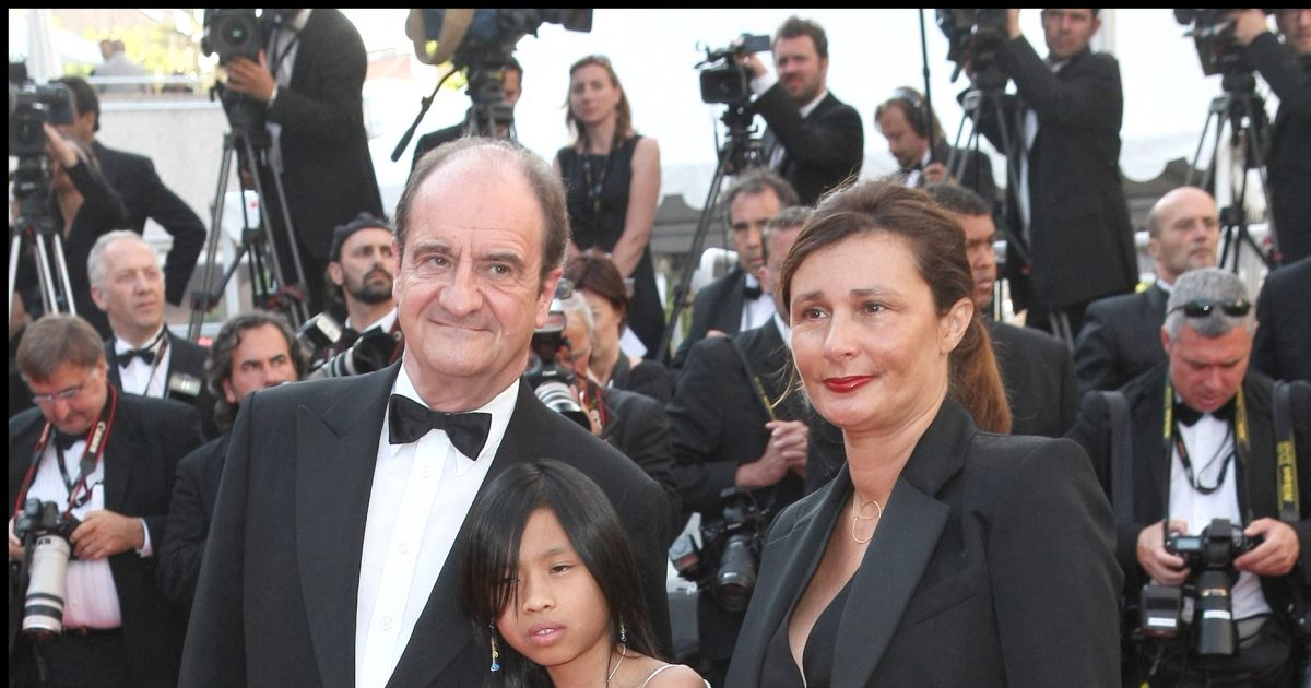 Pierre Lescure, sa femme Frédérique et leur fille Anna. - Purepeople