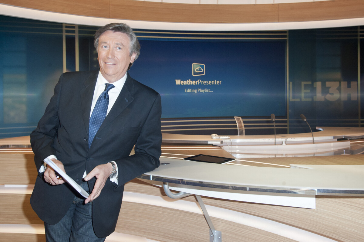 Photo : Exclusif - Jacques Legros sur le plateau du Journal de TF1 le ...