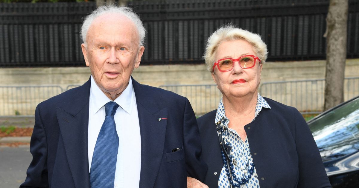Exclusif - Philippe Bouvard et sa femme Colette - Arrivées à l'enregistrement de l'émission ...