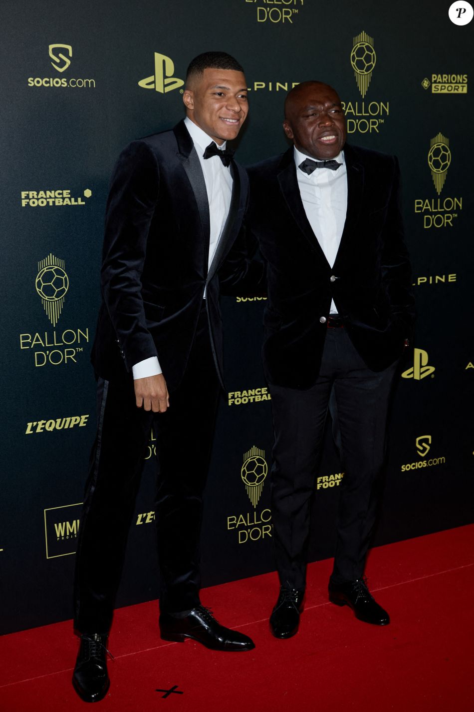 Kylian Mbappé et son père Wilfrid - Photocall de la 66ème cérémonie du ...