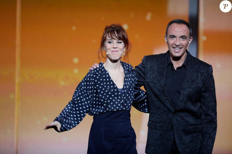 La chanteuse Zaz (Isabelle Geffroy) et Nikos Aliagas - Enregistrement ...