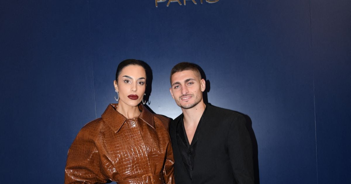 Marco Verratti, sa femme Jessica - Photocall Défilé Messika haute ...