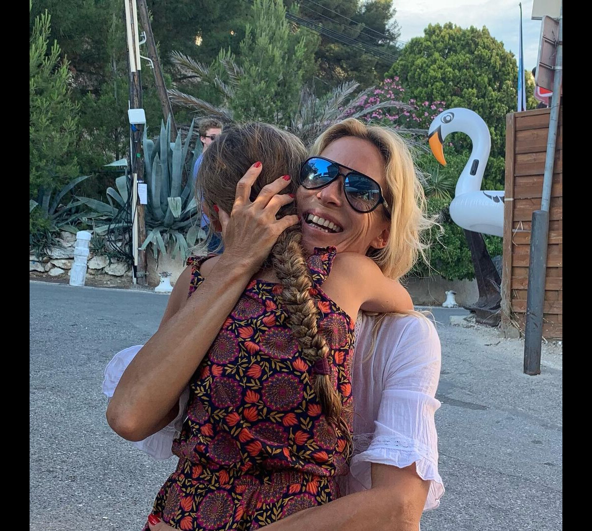 Photo : Rebecca Hampton et sa fille Eléa, née de ses amours avec le ...