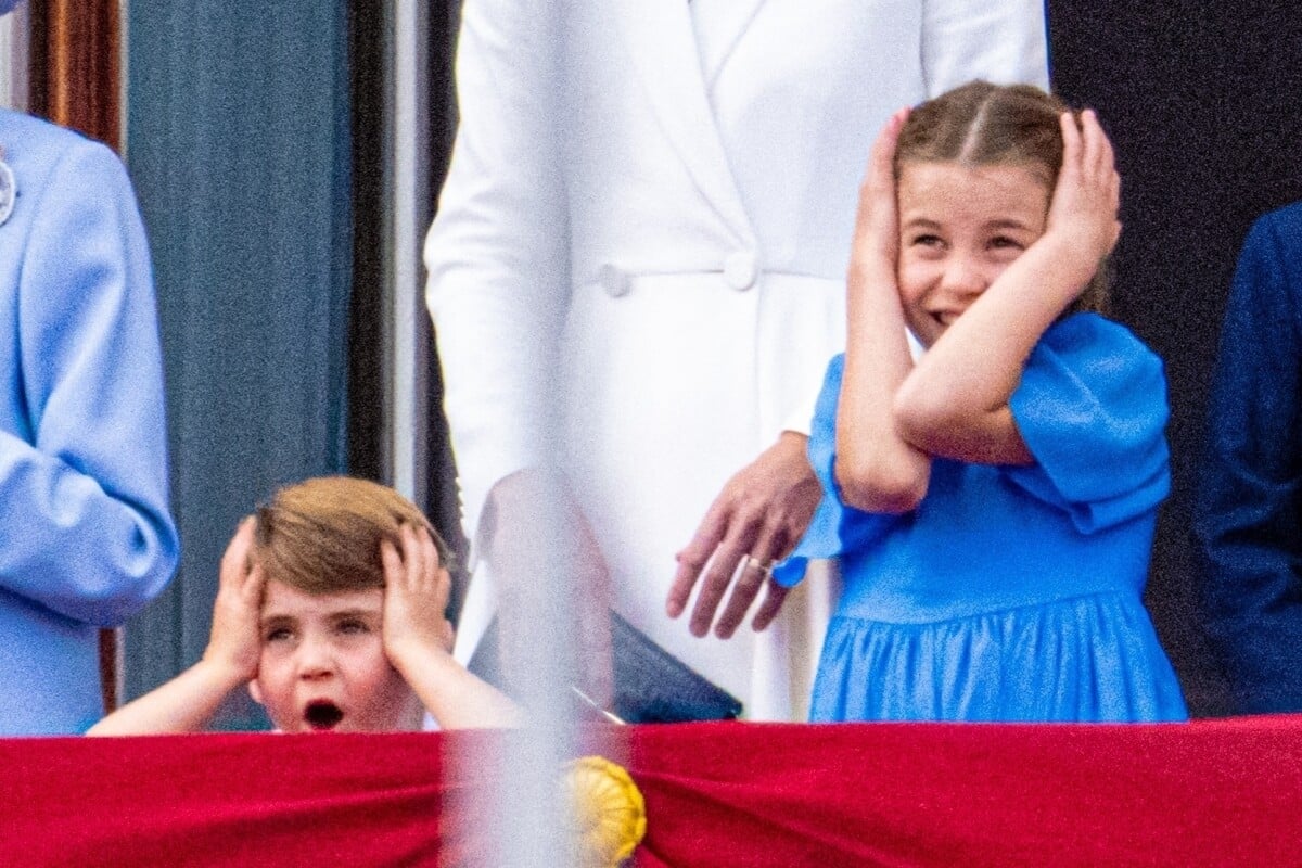 Photo : Le prince Louis de Cambridge et la princesse Charlotte de ...