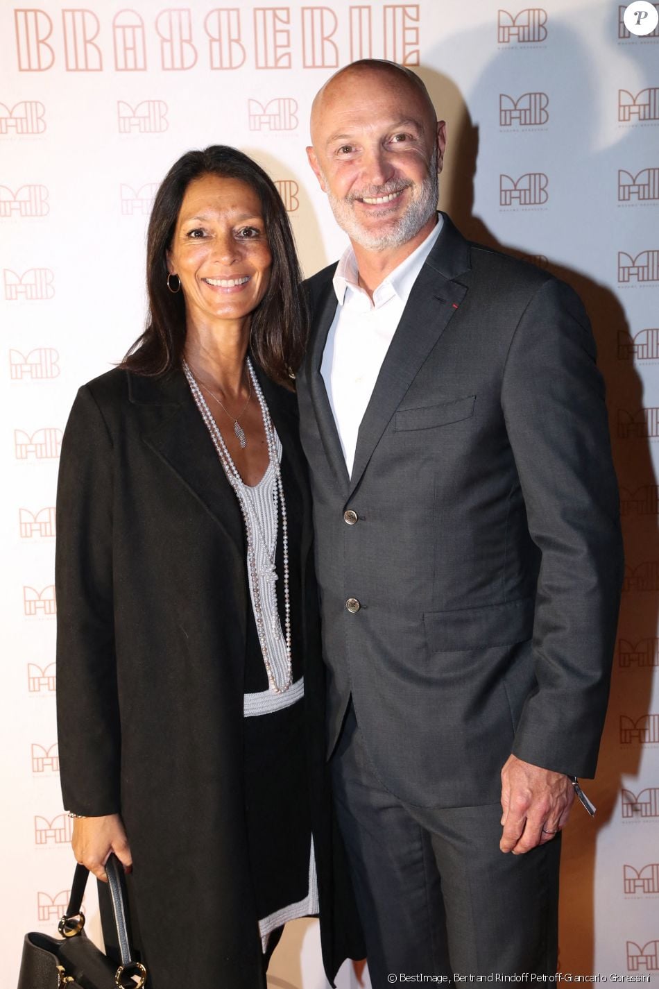 Frank Leboeuf et sa femme ChrisLaure - Inauguration de la Brasserie ...