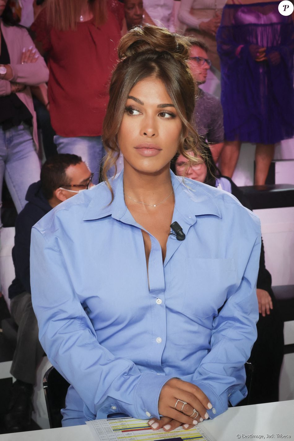 Exclusif - Ayem Nour lors de l'enregistrement de l'émission TPMP (Touche Pas à Mon Poste) People ...