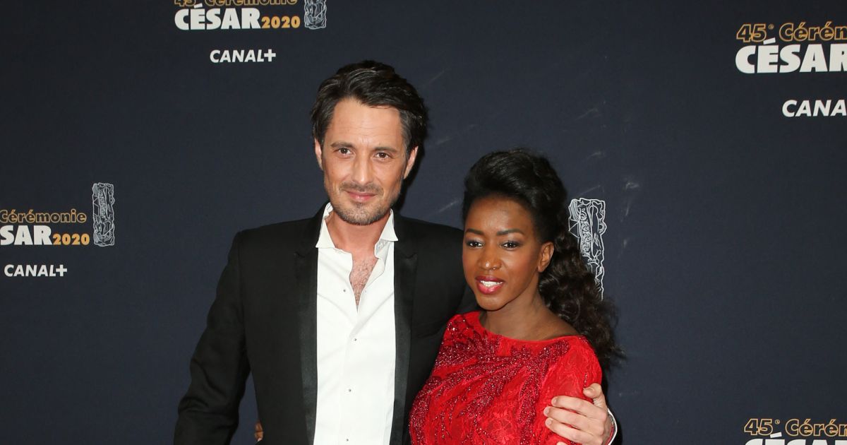 Vincent Cerutti et sa compagne Hapsatou Sy lors du photocall lors de la ...