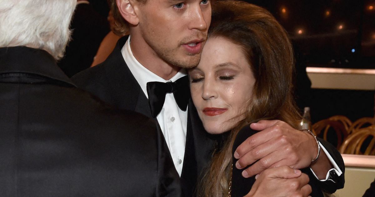 Austin Butler et Lisa-Marie Presley - 80e cérémonie des Golden Globes ...