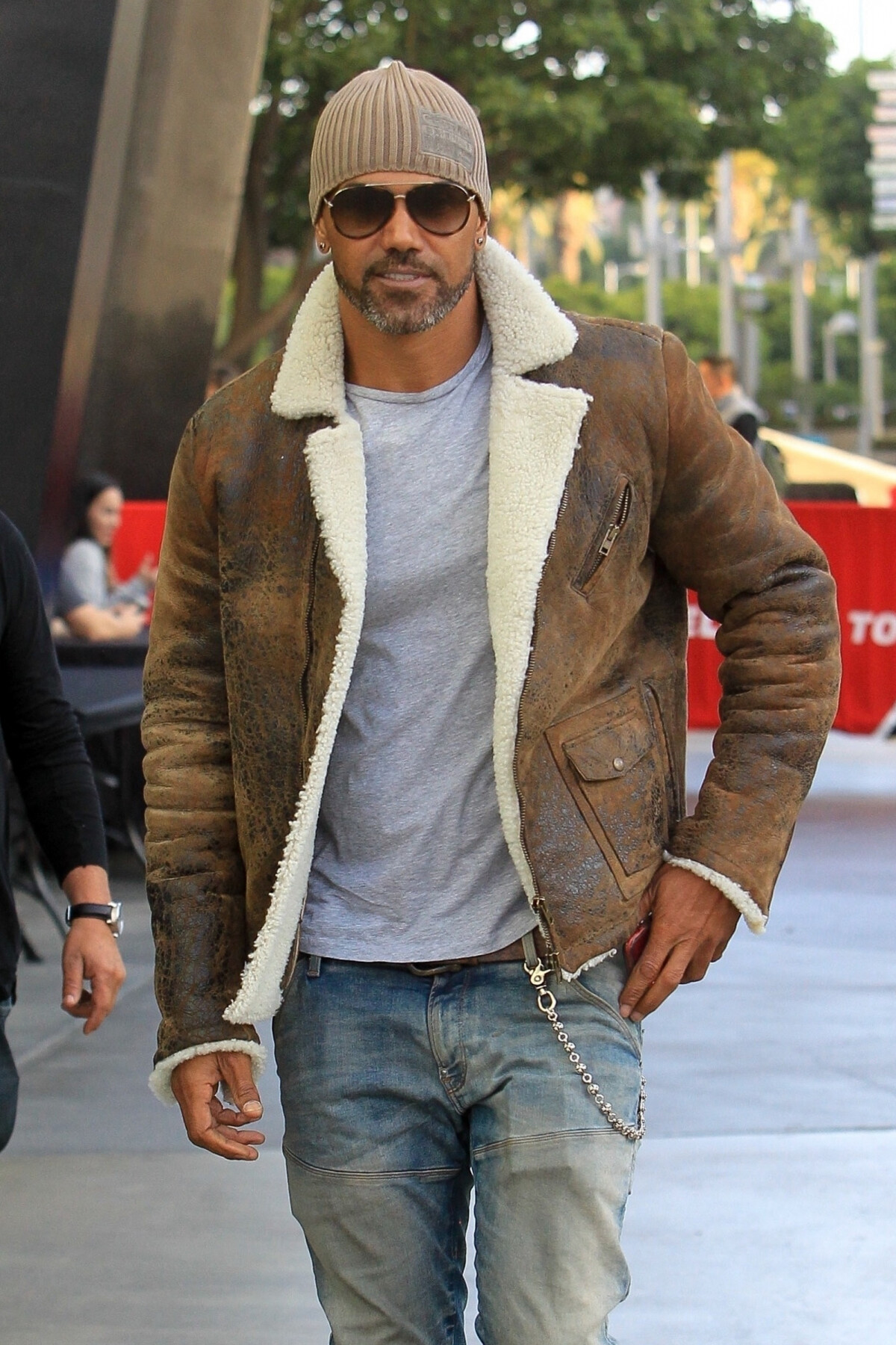 Photo : Shemar Moore arrive au Staples Center pour assister au match ...