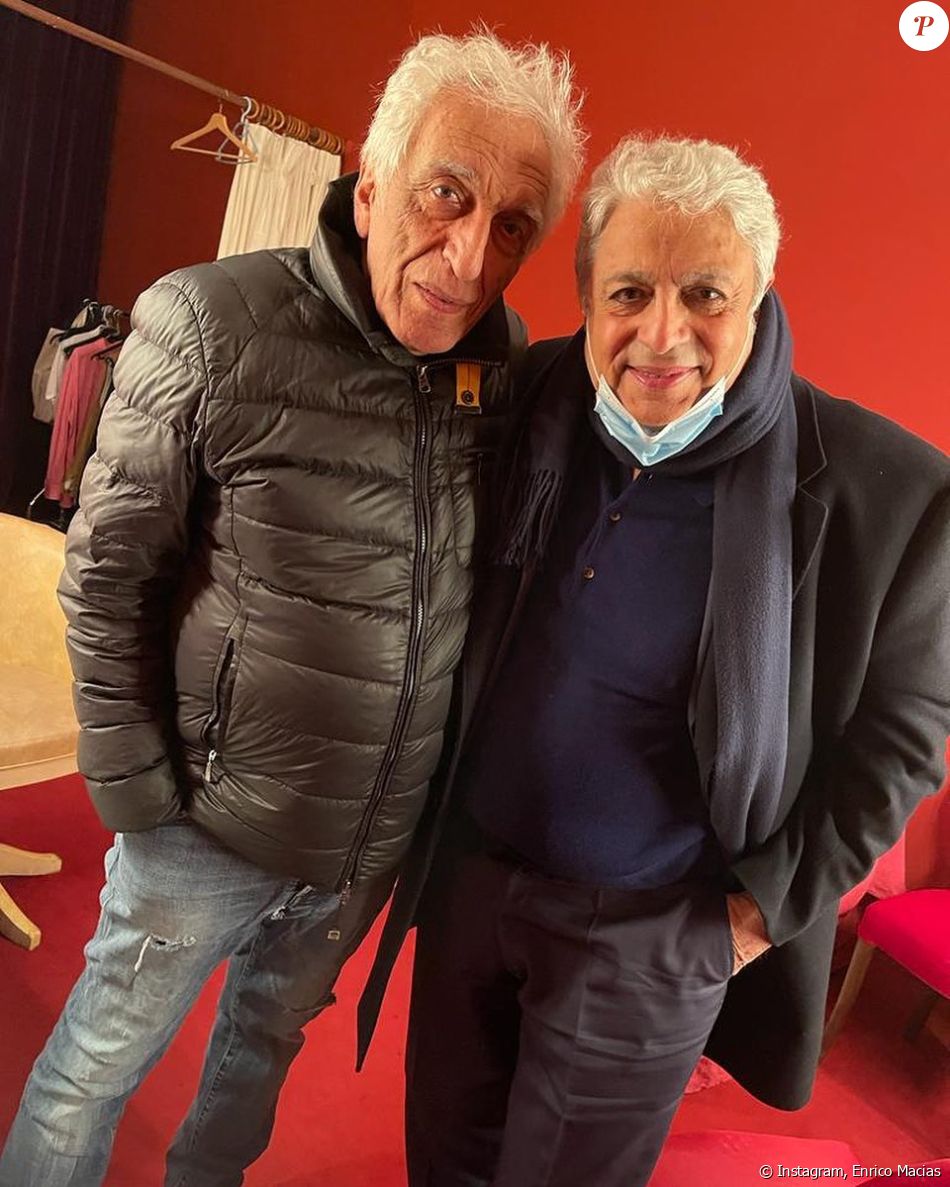 Enrico Macias et Gérard Darmon. Le 28 décembre 2022. - Purepeople