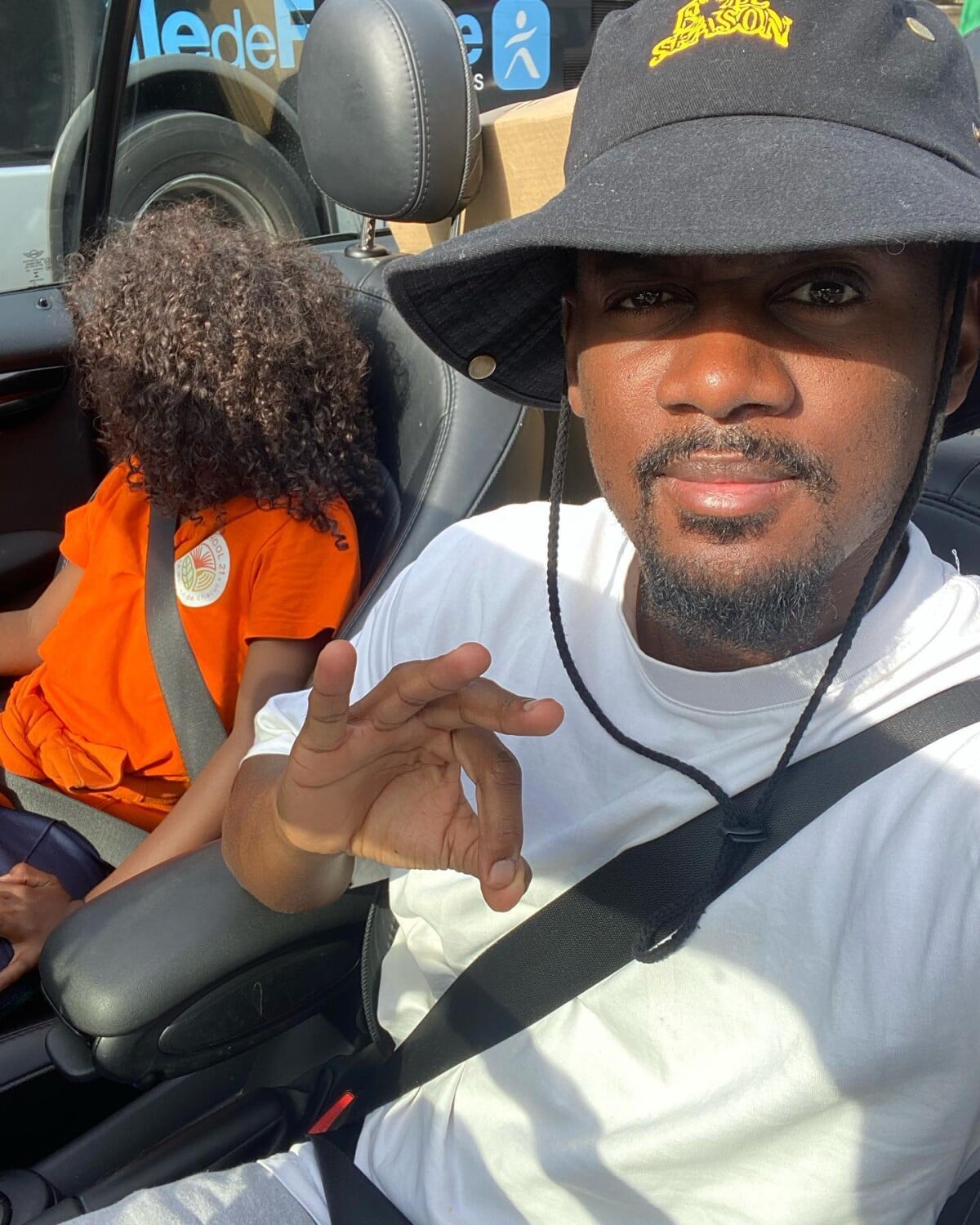 Photo : Black M et son fils Isaac. Instagram. Le 5 septembre 2022 ...