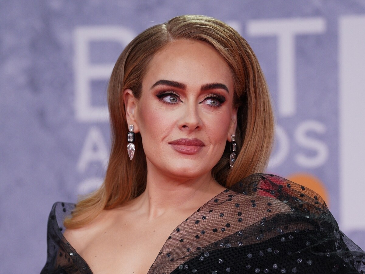 Photo : Adele - Photocall de la cérémonie des Brit Awards 2022 à l'O2 ...