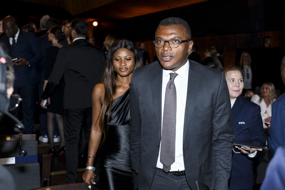 Photo : Marcel Desailly et sa compagne lors de la cérémonie des Best ...
