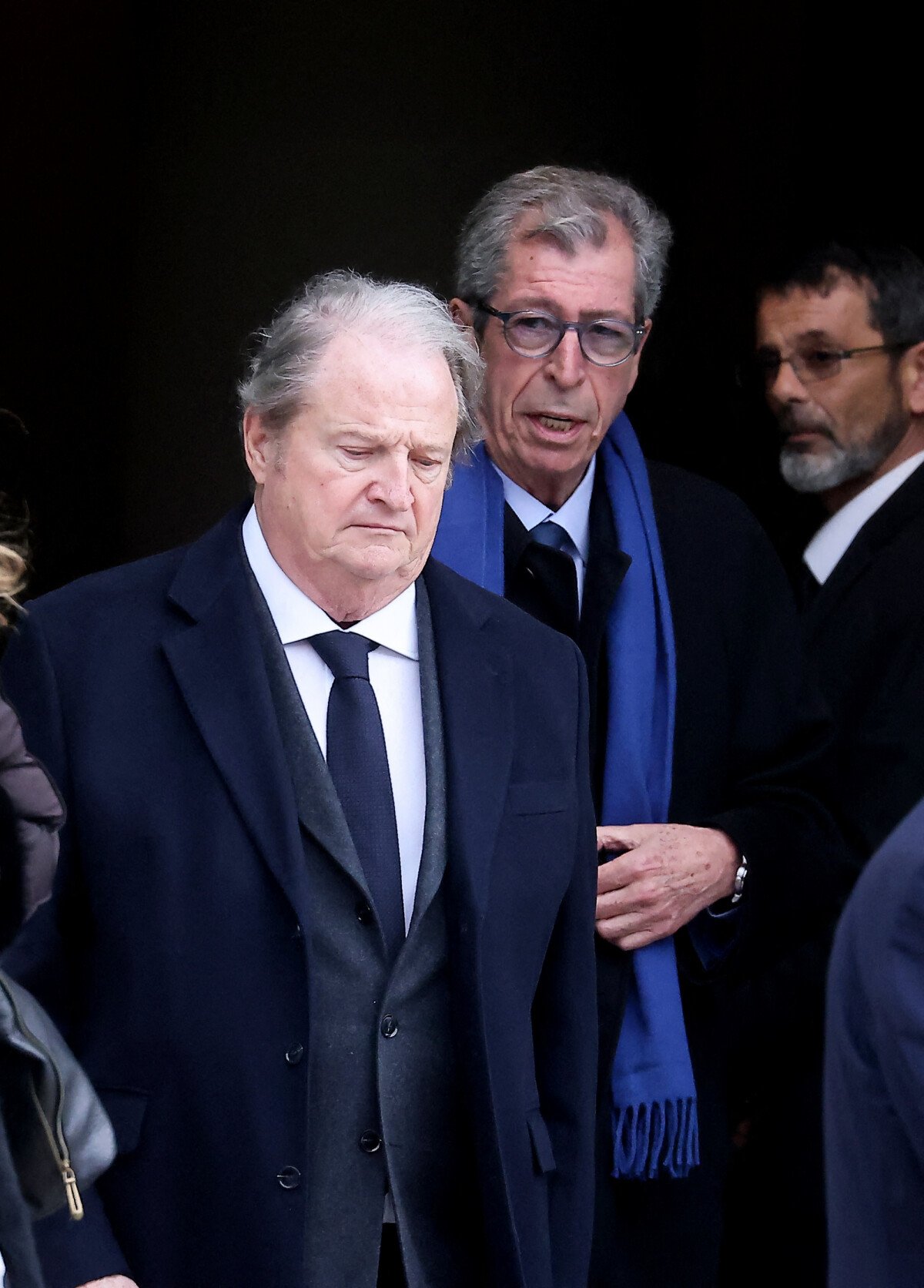 Photo : Pierre Charon, Patrick Balkany - Sorties des obsèques de Päl ...