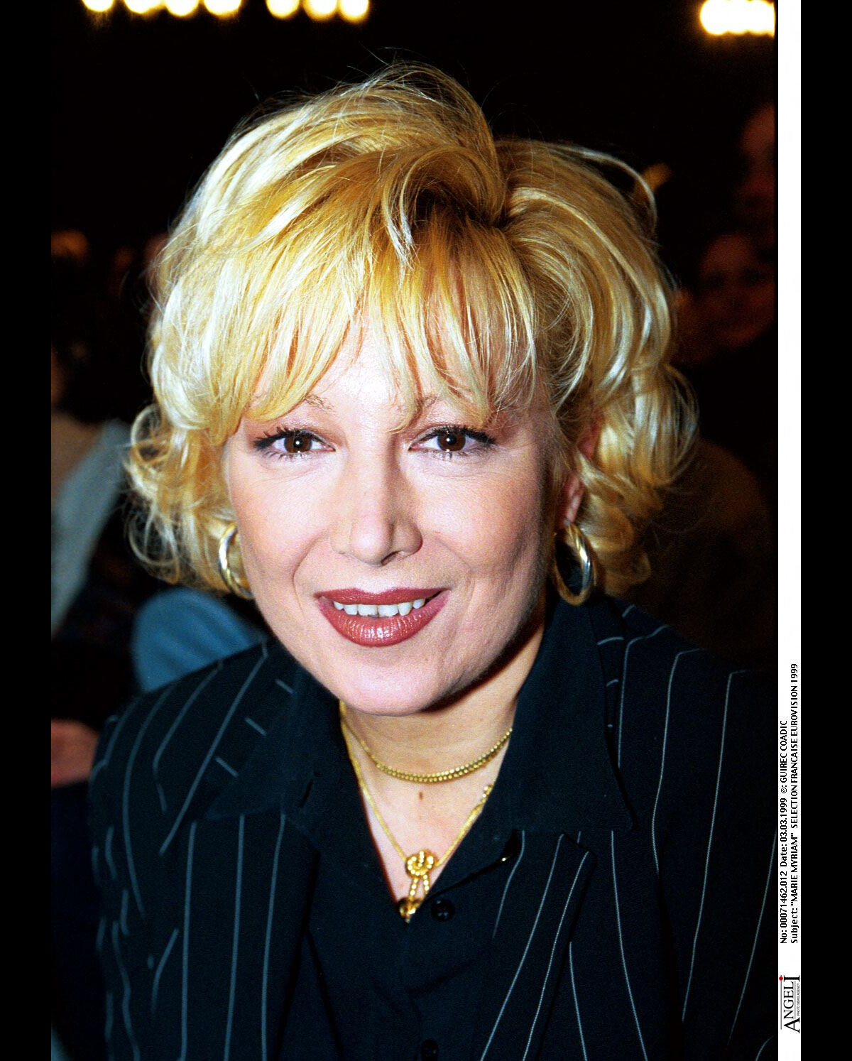 Photo : Marie Myriam, sélection Francaise Eurovision 1999. - Purepeople