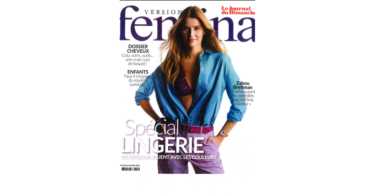 Photo : Couverture du magazine "Version Femina". - Purepeople