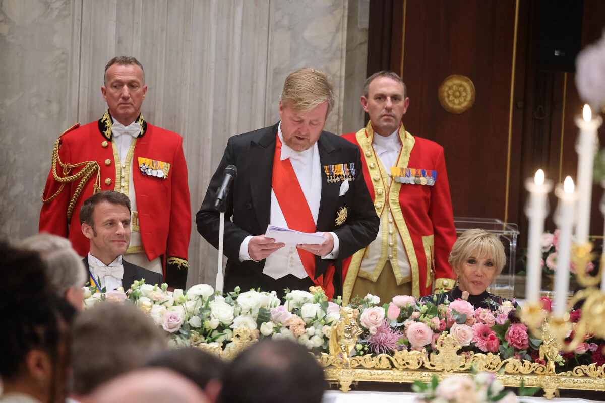 Photo : Le président Emmanuel Macron, le roi Willem Alexander des Pays ... Photo : Le président Emmanuel Macron, le roi Willem Alexander des Pays ...
