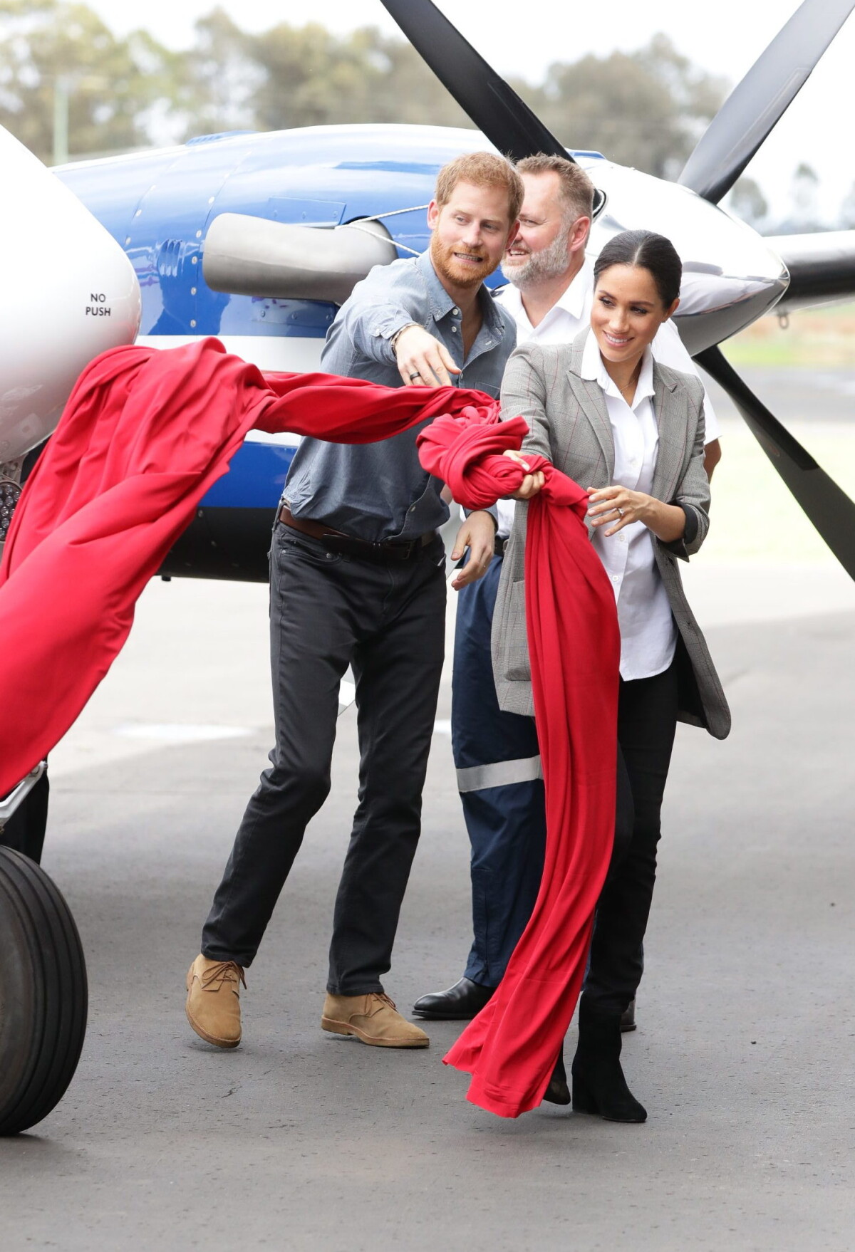 Photo : Le prince Harry, duc de Sussex et sa femme Meghan Markle ...