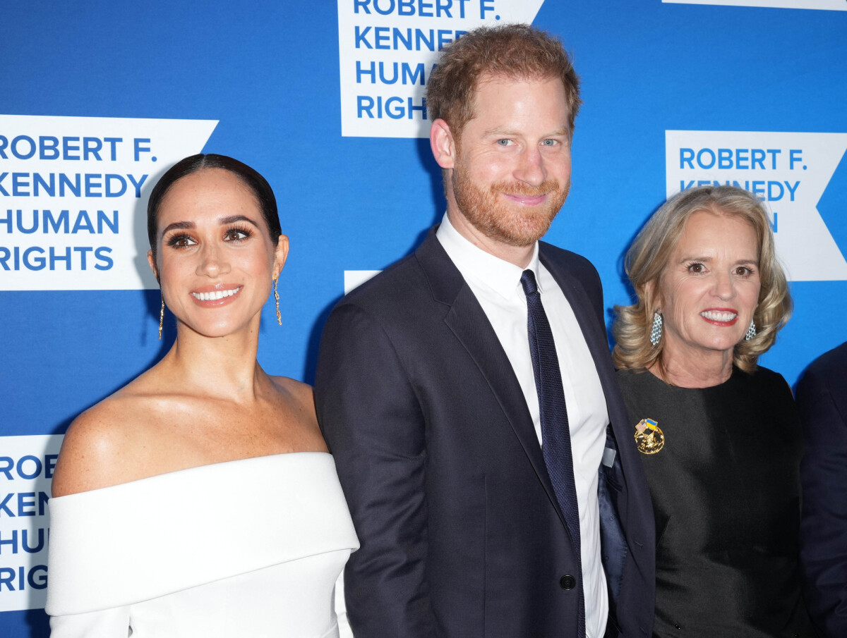 Photo : Le prince Harry, Megan Markle et Kerry Kennedy au photocall de la soirée de gala "Robert ...