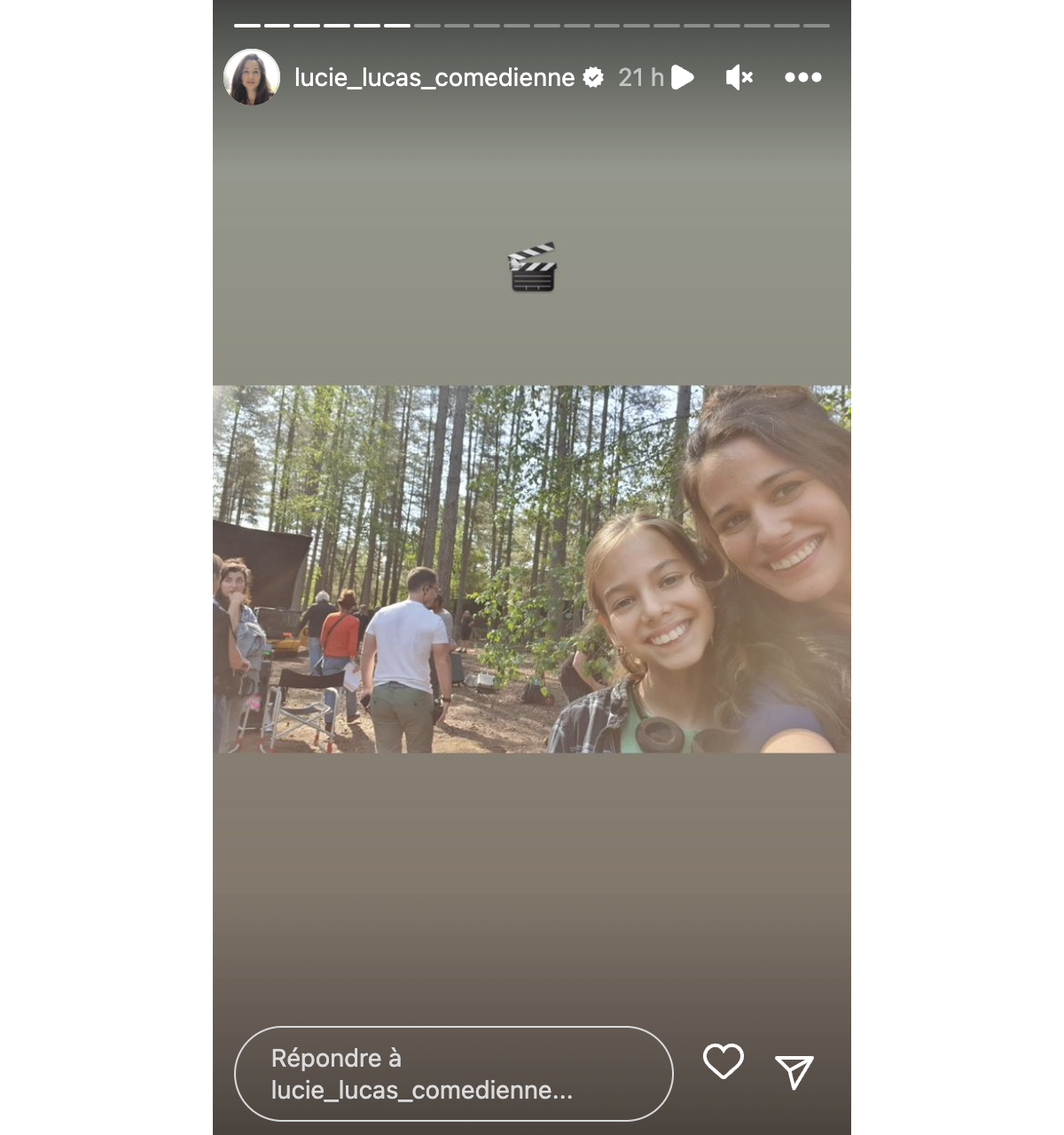 Photo : Sur Instagram, Lucie Lucas a multiplié les stories dévoilant sa ...