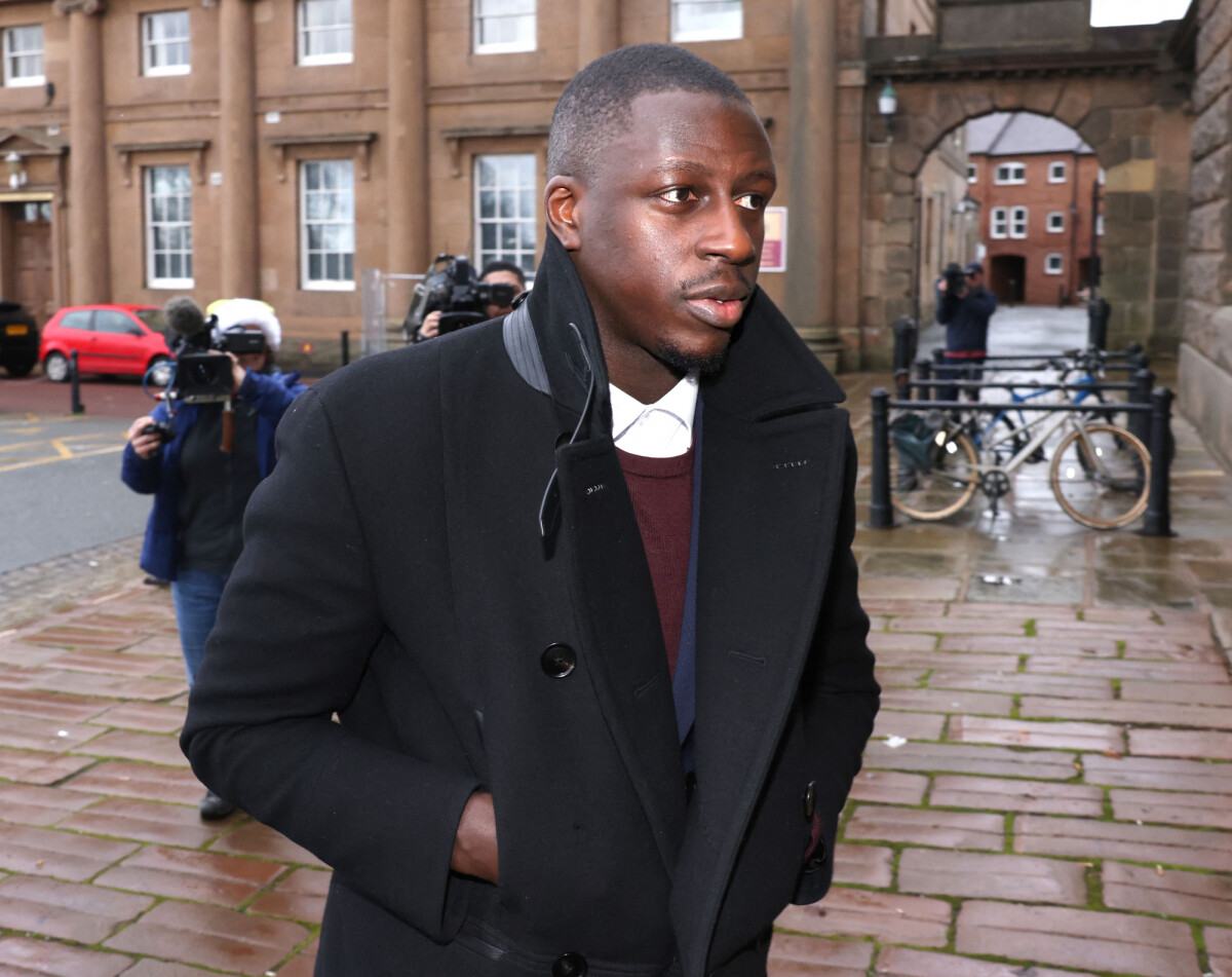 Photo : Le procès de Benjamin Mendy en attente du verdict au tribunal de Chester, le 19 décembre ...