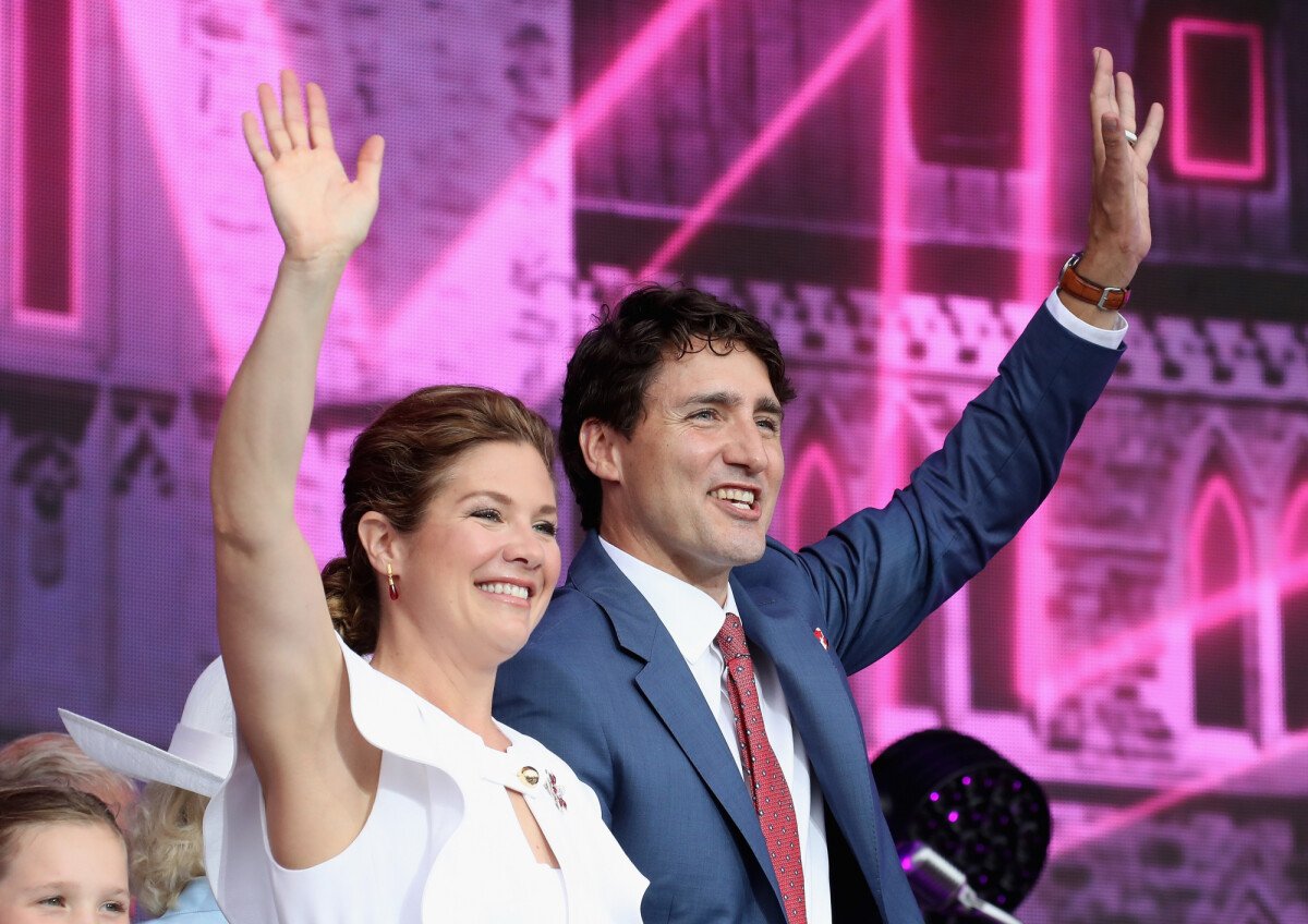 Photo : Cataclysme au Canada. Justin Trudeau, sa femme Sophie Grégoire ...