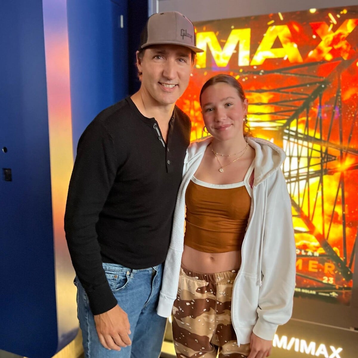 Photo : Justin Trudeau et sa fille Ella sur Instagram. Le 9 août 2023 ...