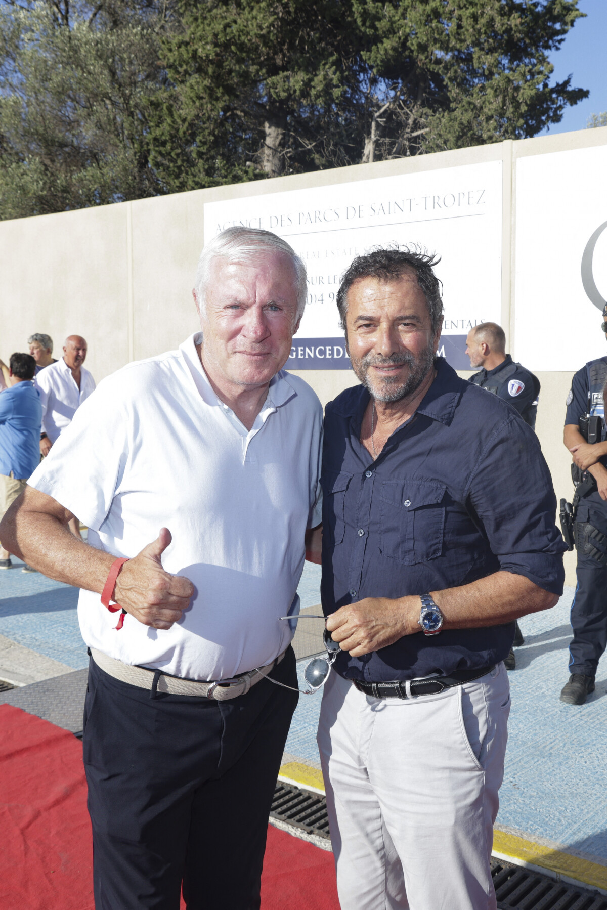 Photo : Luis Fernandez, Bernard Montiel - Marcel Aubour inaugure le ...