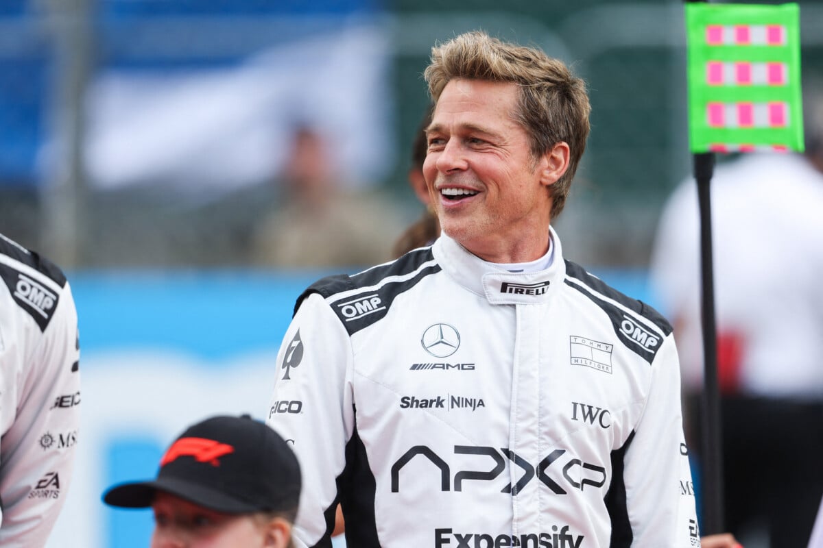 Photo : Brad Pitt tourne des scènes de son prochain film, produit par ...