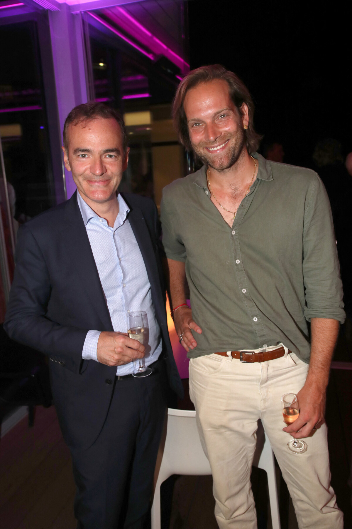 Photo : Exclusif - Franck Ferrand et le comédien Andy Gillet - Avant ...