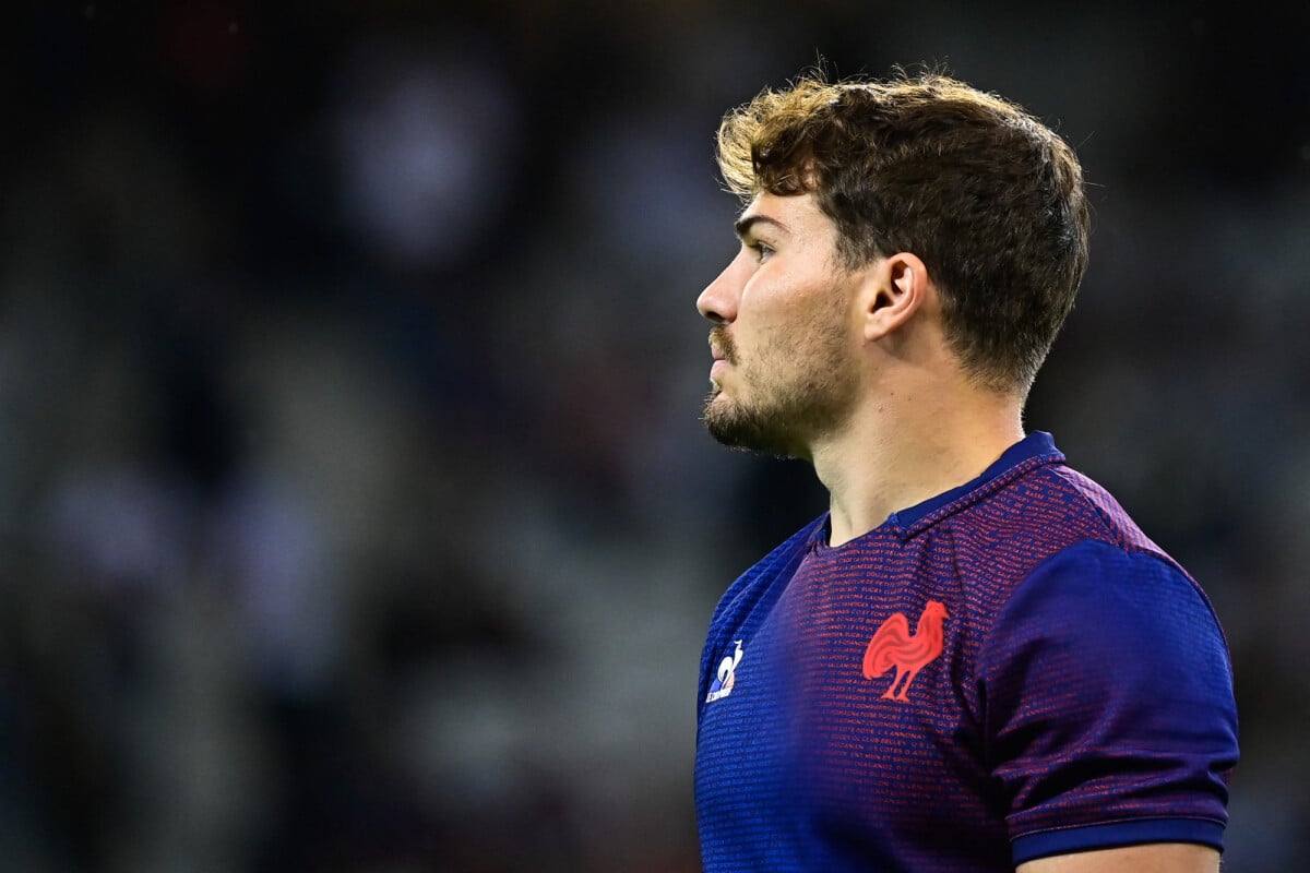 Photo : Antoine Dupont ( - France ) - - Coupe du Monde de Rugby France 2023 du match de Poule A ...
