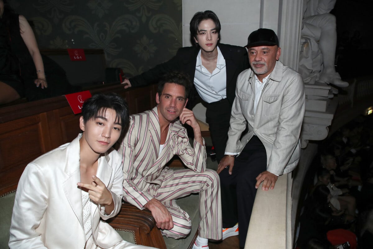 Photo : Karry Wang, Mika, Younghoon et Christian Louboutin - Célébrités ...