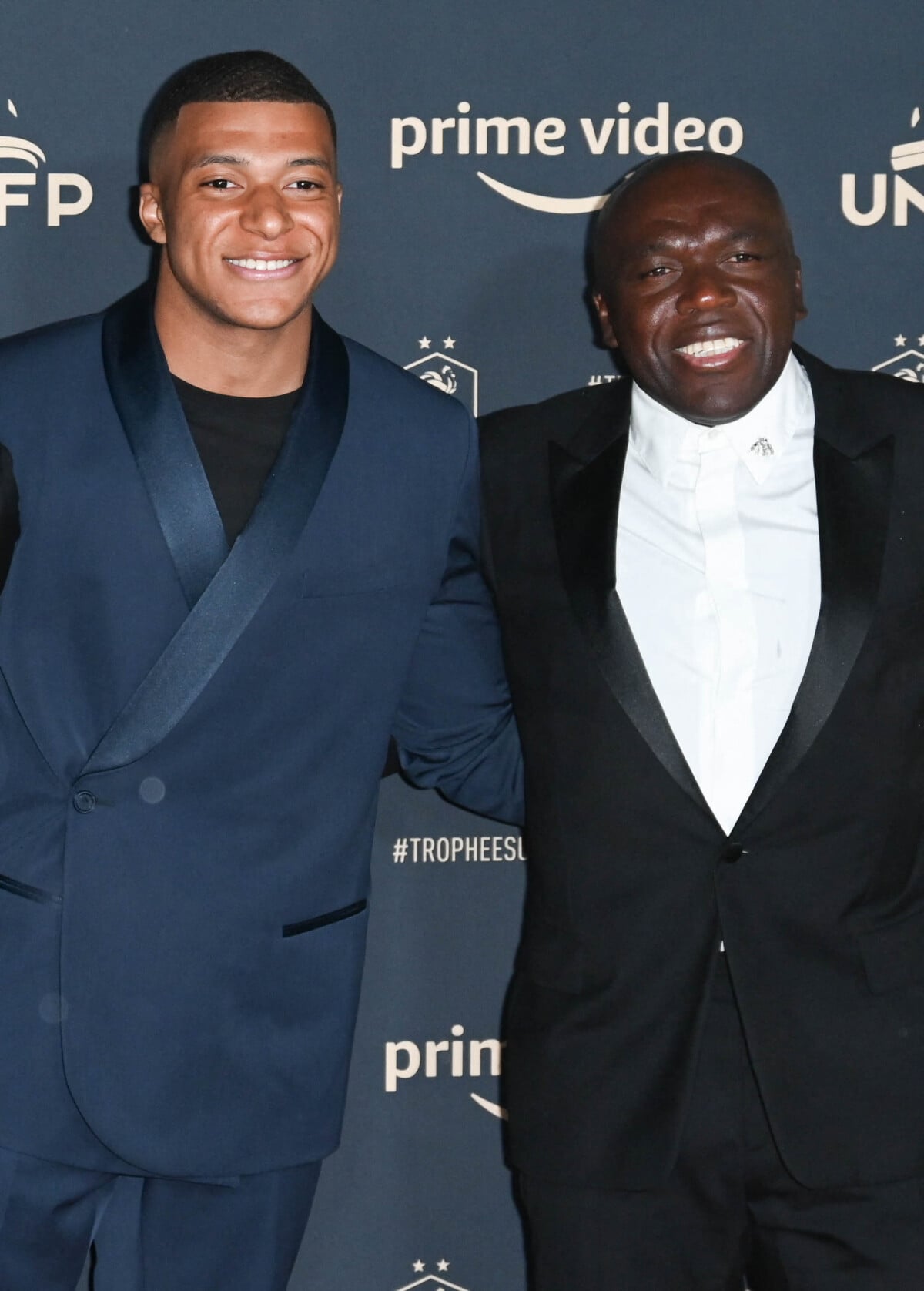Photo : Kylian Mbappé avec son père Wilfrid Mbappé - Photocall de la ...